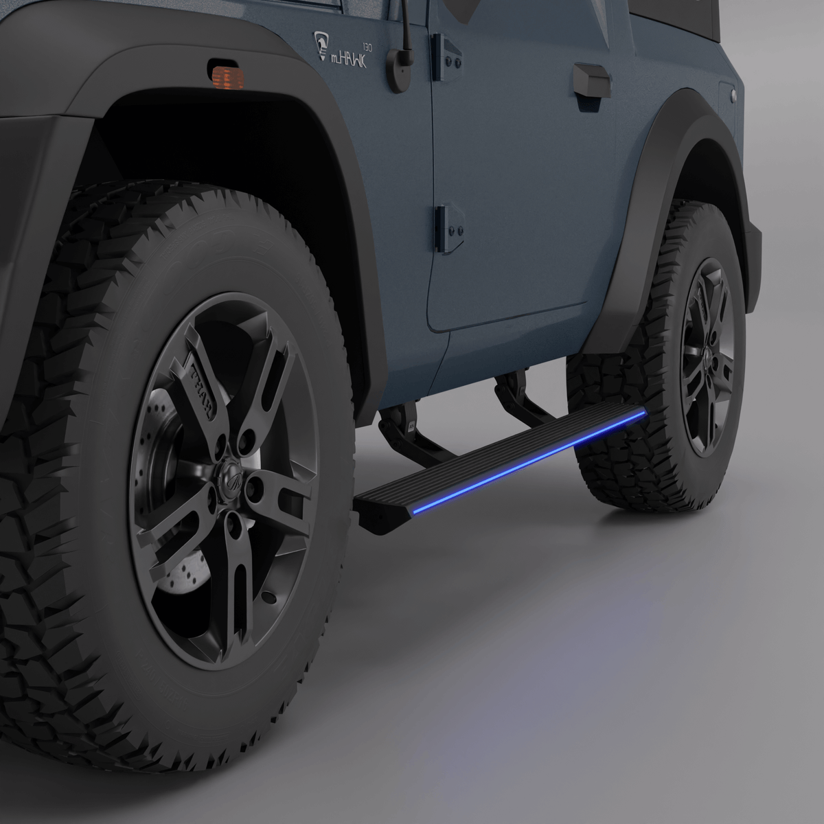 JCBL Accessories | Mahindra Thar E-Step - Automatic Door Side Step